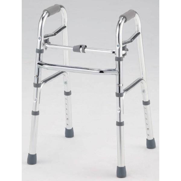 ●フレーム／アルミ（一部スチール）●サイズ／・幅45.5〜47×奥行き40〜43.5×高さ62.5〜75ｃｍ（6段階）●重量／2.3ｋｇ●特徴／・狭い住環境でも使用可能な超小型・軽量タイプ