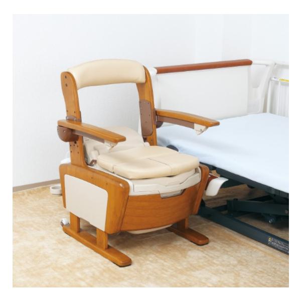 ●品名／安寿 家具調トイレ AR-SA1 シャワピタ ひじ掛けはねあげタイプ●品番／533-814（Lタイプ）、533-816（Hタイプ）●サイズ／　Lタイプ：幅57×奥行71×高さ75〜87cm（5段階）　Hタイプ：幅57×奥行71×高さ...