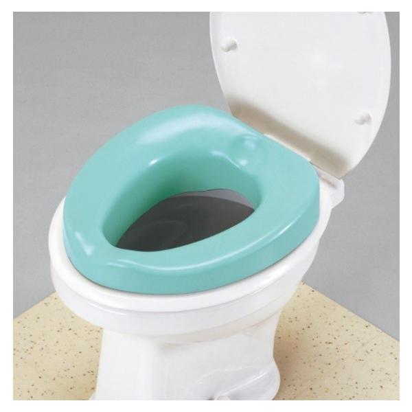 ●カラー／ライトグリーン●サイズ／幅34×奥行38×高さ8.5cm(補高の高さ：3cm）●最大使用者体重／100kg●材質／ポリウレタン●重量／0.6kg●特徴／・膝に痛みなどがあり、 トイレに深く腰掛けるのが難しい方に・座面を高くすること...