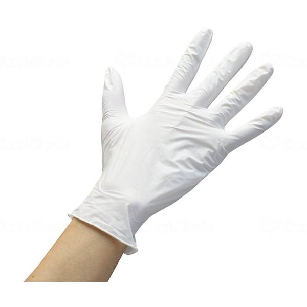 ●サイズ／　全長：約24cm　（中指の長さ）S：約7.7cm・M：約8.3cm・L：約8.3cm　（手のひら周囲）S：約17cm・M：約19cm・L：約21cm●材質／NBR●特徴／・ニトリル（NBR）製の使い捨て手袋です。・指先にシボ加工...