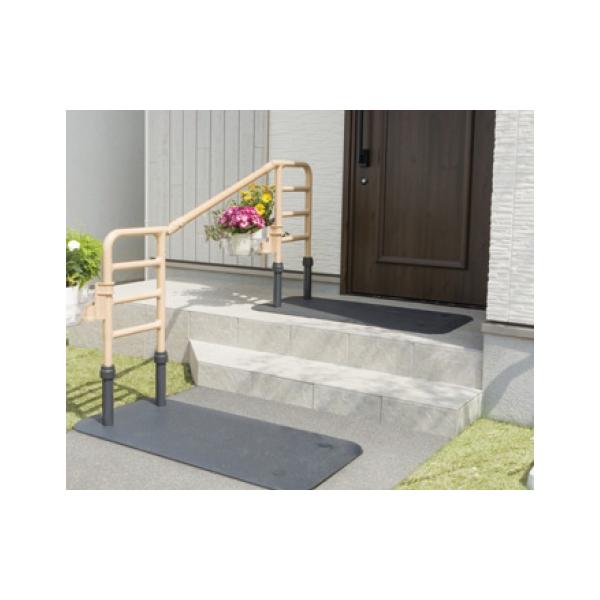 ※配送時間指定は午前・午後区分のみとなります。●品名／ルーツ エントランス 片手すり●品番／MNTPOE●サイズ／　ベースプレート：幅50×長さ105cm、　手すり部：幅34×高さ75/80/85cm（3段階高さ調整）、　トップグリップ（楕...