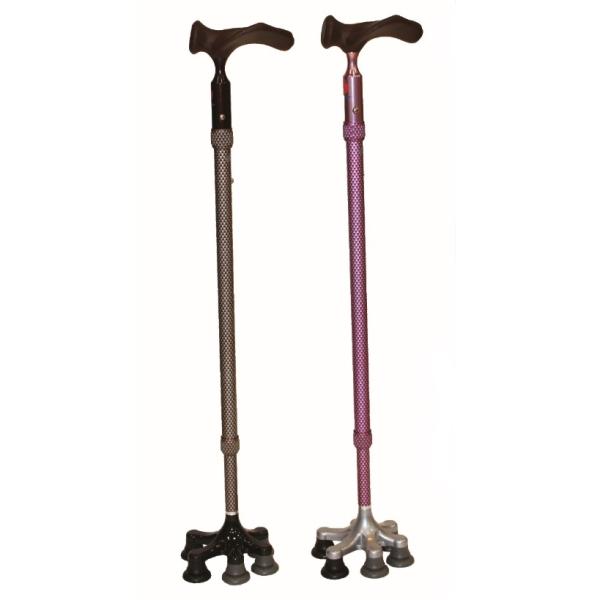 ●型番/C201(ブラック）、C202(ピンク）●サイズ/65〜87.5（10段階/2.5cm）、脚部：幅11×奥行き11.8cm●重さ/約490g●適応ゴムチップ内径/8mm●付属品/先ゴム：本体6個、予備2個●材質/本体：アルミ合金、グ...