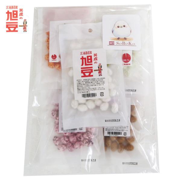 明治から100年以上も愛されている旭川の銘菓『旭豆』『旭豆』の原材料は、北海道産の大豆と甜菜糖、小麦粉と“丸ごと北海道”。今も当時のままの製法で作られています。『旭豆』の最大の魅力は、昔ながらの素朴で優しい味。お茶請けとしてはもちろん、お酒...