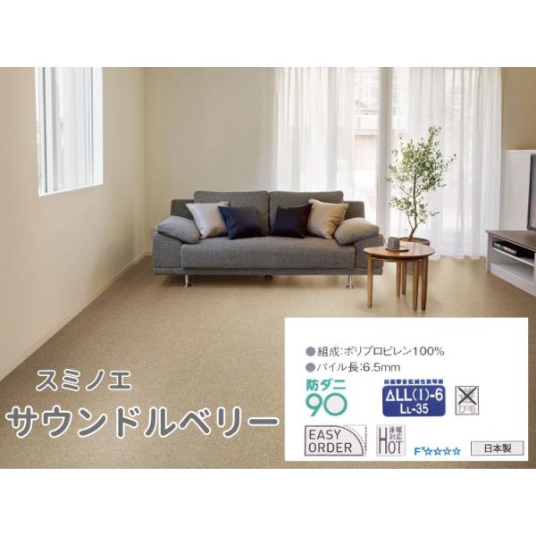 品　質　ポリプロピレン100%サイズ　江戸間4.5畳（261×261cm）パイル　6.5mm【機能】・防ダニ・防音（LL35）・遊び毛防止・ホットカーペット対応可能・カットロックオーダー可能（別途料金）■ジュウタンのお届けにつきまして■折り...