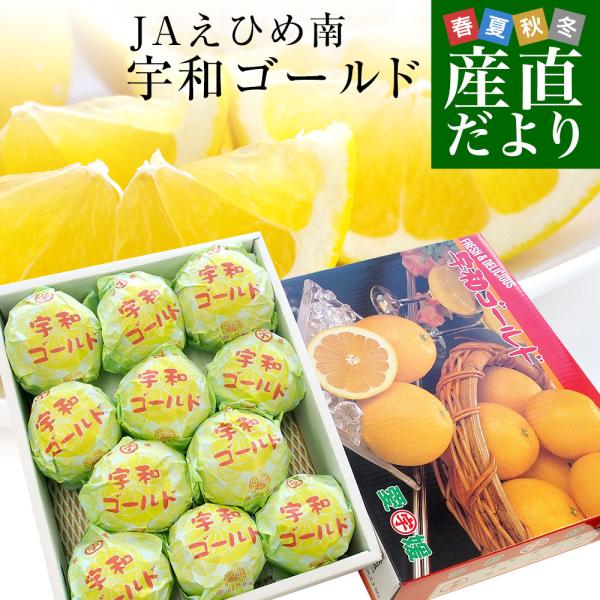 愛媛県JAえひめ南より発送します。名称：宇和ゴールド 2LからLサイズ内容量：約3キロ（9玉から12玉前後）原産地：愛媛県一口食べると爽やかな香りと果汁が口いっぱいに広がり、後味はすっきり。甘すぎないので、大人の柑橘としてリピーターも多い果...