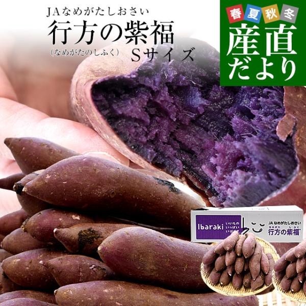 茨城県JAなめがたしおさいから産地直送します。商品名：行方の紫福　品種名：ふくむらさき内容量：約5キロ （Ｓサイズ30本前後）産地　：茨城産劇的な甘さの新芋、糖度は黄肉色の紅はるかと並びます。さらに、粘質でしっとりとした食感で抜群の食味です...