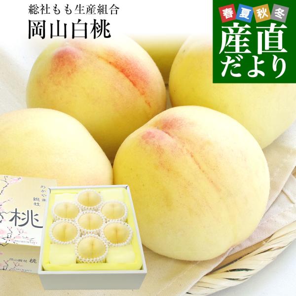 【発売日：2026年06月01日】総社もも生産組合より産地直送します。商品名：岡山白桃産地：岡山県内容量：約2キロ（5玉から9玉）産直だよりが、どうしても手に入れたかった桃。岡山県屈指の高級桃「総社の桃」を産地直送でお届けします。温暖な気候...