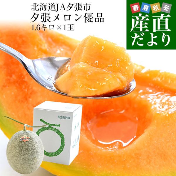 【発売日：2026年05月15日】北海道JA夕張市より産地直送します。 代金引換以外の決済にてお願いいたします商品名：夕張メロン（夕張キング）　優品産地：北海道　夕張市内容量：約1.6キロ×1玉※重量は多少前後することがあります。北海道・夕...
