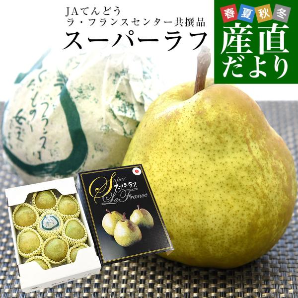 【発売日：2026年11月01日】山形県より産地直送いたします。商品名：スーパーラフ(4Lから2L)原産地：山形県内容量：約3キロ国内生産量が最大規模のJAてんどうより、選ばれしラフランス「スーパーラフ」をお届けします。限られた園地でのみ栽...