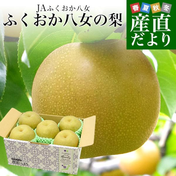 東京都大田市場より発送いたします。 商品名：梨(品種：幸水)産地：福岡県内容量：約2キロ（4玉から5玉入り） 福岡県JAふくおか八女は、福岡県南部に位置する豊かな緑と清流に恵まれた自然の里！第26回天皇杯受賞産地でもあります。この豊かな自然...
