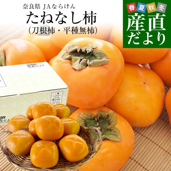 東京都大田市場より発送いたします。商品名：たねなし柿原産地：奈良県内容量：約2.5キロ(11玉から12玉)全国有数の柿の名産地・奈良県のたねなし柿です。種がないため、食べやすさは抜群！渋柿に属す柿ですが、きちんと渋抜きがされているため、食味...