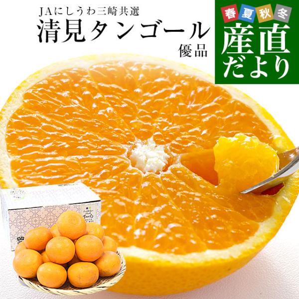 東京都大田市場から発送します。商品名：清見タンゴール 優品内容量：約3キロ（9玉から16玉前後 ）　3LからLサイズ産地：愛媛県国内初のタンゴール種の品種として誕生しました。皮はオレンジの感じと似ていますが、果肉は、種が少なくとってもジュー...