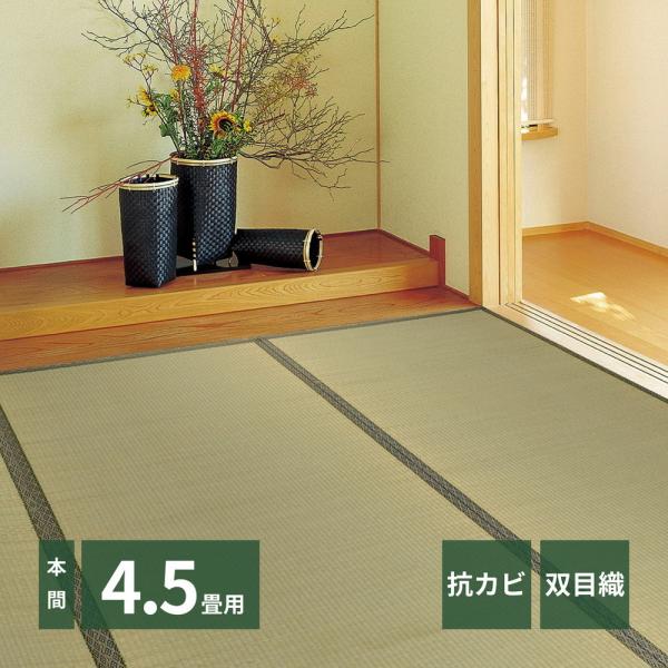 畳の素材である「い草」を気軽に味わうことができる敷き詰めタイプの上敷きです。肌ざわりの良い双目織は、織りが等間隔で見た目も美しく、汚れにくいのが特徴。お求めやすいリーズナブルな価格で、短期間で買い替える方やよく使用するお部屋におすすめです。...