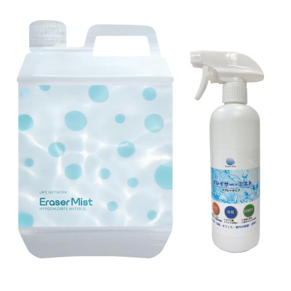 悪臭の主成分であるアンモニア臭を直接分解、消臭。・スプレーボトル500ml 1本・詰め替え用 2Lのセットです。★詰め替え2Lは、500mlスプレーボトルを4回補充できます。★経済的でお財布にも優しい！・ネコちゃん、ワンちゃんのトイレ後の臭...