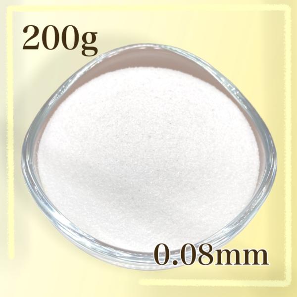 色 ：ホワイトサイズ：超微粒子（0.08ｍｍ程度）原材料：大理石/クオーツから生成された人口砂（キラキラと輝きます。）生産国 : 中国重量 ： 200ｇ