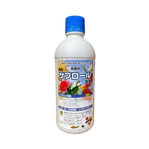 ■防効果と治療効果を兼ね備えた殺菌剤です。■うどんこ病、さび病、黒星病に高い効果を示します。■本剤は乳剤のため計量しやすく、また作物に対する汚れも少ない薬剤です。【有効成分】トリホリン　18.0％（淡黄色澄明可乳化油状液体）