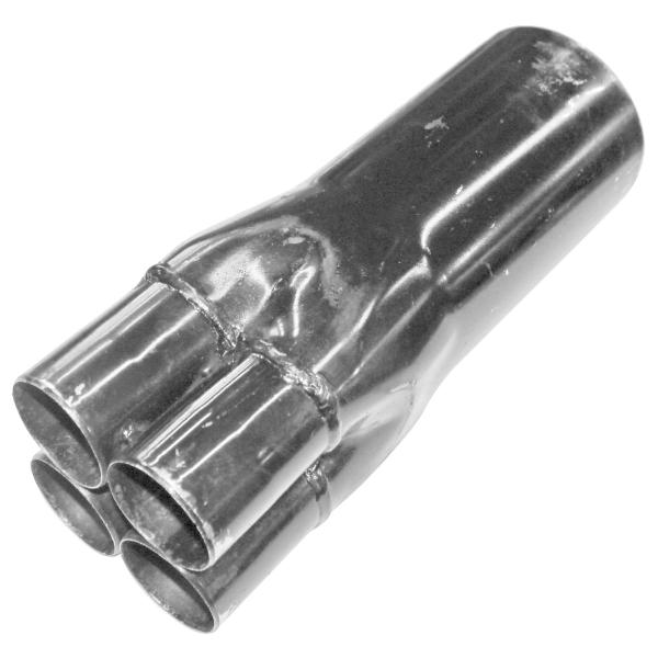 Brand:　Schoenfeld Headers　　　Header Collector, 4 Into 1, Slip-on, 1.75 in. Primaries, 3 in. Collector, Steel, Black　Prima...