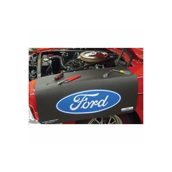 Fender Cover, Foam/Vinyl, Black, Ford Blue Oval Logo, 22 in. x 34 in., Each　　　Fender Gripper fender covers offer a great...