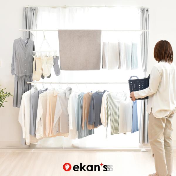 ■本体サイズ：・高さ：約190-253cm・幅：約101-192cm・奥行（アーム＋支柱＋ベース※）　- 使用時：約39cm　- 収納時：約10.2cm※ベースを横向きにする場合、奥行きは-1cm[竿のみ]・幅：約101-192cm・パイプ...