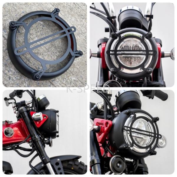 K-SPEED Diabolus DX026 ヘッドライトカバー For DAX125 ST125 Headlight Cover V.3  ダックス デザインカバー 両面テープ