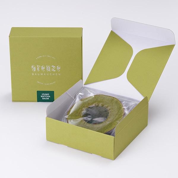 【発売日：2025年01月07日】地元の食材をふんだんに活かしたバームクーヘン専門店「grenze(グレンツェ)」。今回新しく「抹茶バームクーヘン」が登場。バームクーヘンに使用している抹茶は、出雲の畑で採れた茶葉から作られています。出雲地方...
