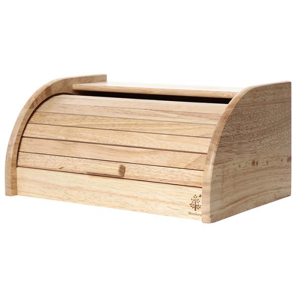 温かみのある雰囲気に。木製ブレッドケース。▼ 本体サイズ(約)[全体]幅33×奥行23×高さ16cm▼ 内寸(約)□収納部内寸幅30×奥行19×高さ11.5cm▼ 重量(約)1.3kg▼ 素材・材質天然木(ラバーウッド)[ラッカー塗装]▼ ...