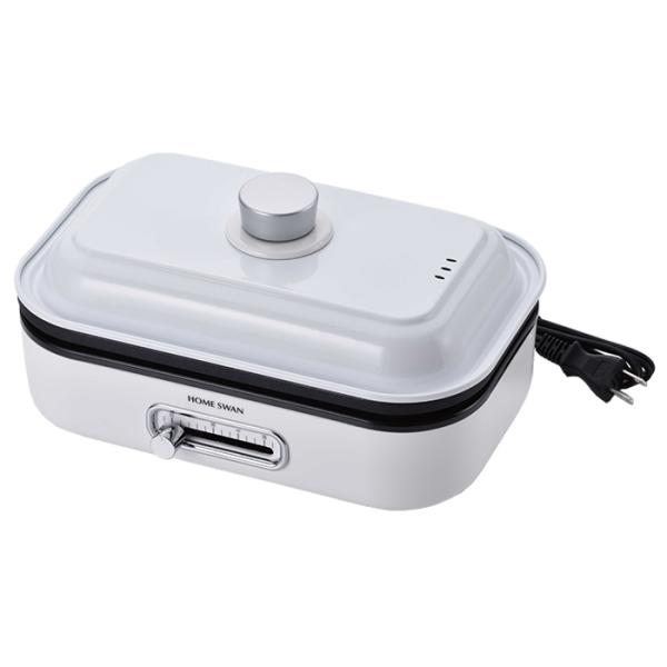 1〜2人用にちょうどいい小さなホットプレート。鋼板フタ付きで卓上で映えるデザイン。温度調節付きで調理から保温まで可能。およそA4サイズで場所を取らずに調理できるので、調理しながら熱々を食べられます。プレートはフッ素樹脂加工でお手入れ簡単。着...