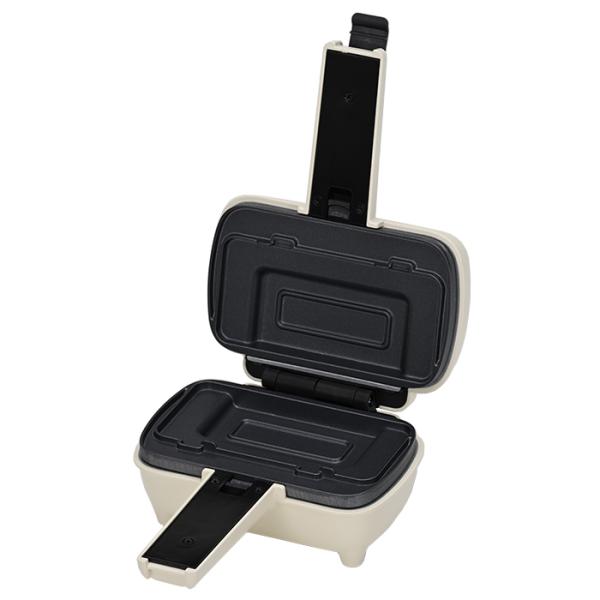(5〜8枚切り)食パン1枚で挟めるハーフホットサンドメーカー。火を使わない電気式なので、お子様と一緒に楽しめます。内面はフッ素樹脂加工で焦げ付きにくく、お手入れ簡単。プレートは着脱式なので丸洗いOK。ON・OFFスイッチ、準備完了ライト付き...