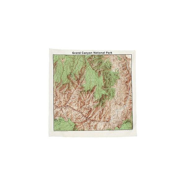 GRAND CANYON TOPO BANDANAThe Printed Image社・アメリカ製のMap Bandanaアメリカの国立公園の等高線の入った地形図が描かれたシリーズグランドキャニオン国立公園(Grand Canyon Nat...