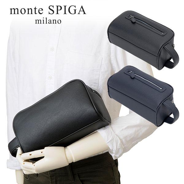 上品な印象が特徴的なサフィアノ仕上げのＷファスナーバッグ「人は皆心地よさを求める」??モンテスピガの哲学のもと、厳選された素材、確かな工程、そして熟練職人の技が織りなす高品質なクラッチバッグです。欧州の有名ブランドを手掛けた経験を活かしたモ...