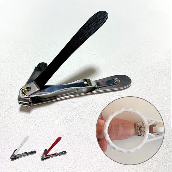 ルーペ付きで見やすくなった360度自由に変えられる爪切り刃の部分が360度回転し、切りたい部分に刃が当てやすい画期的な爪切りです。刃物の町として知られる岐阜県関市の「鵜飼洋鋏」が長年培ってきた技術を活用して開発しました。手を回しにくい遠い足...