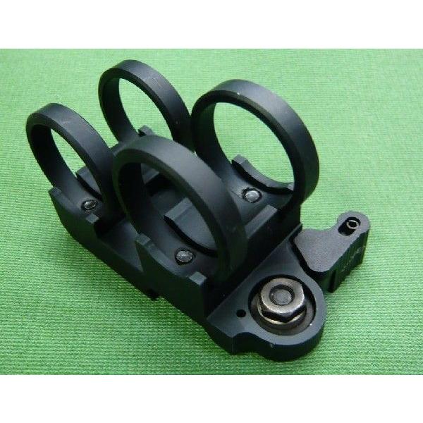 香港製です。全体がアルミ製です。<br>20mmレール対応です。重さが90gです。