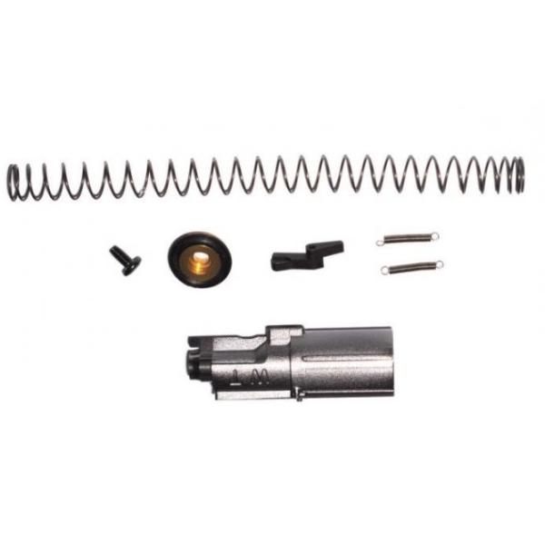 ローディングノズルはアルミCNC製で頑丈です！！内部パーツ組み込まれています。ノズル用リターンノズルスプリングとリコイルスプリングが付属ですシステム7対応にて旧タイプ機種には使えません。