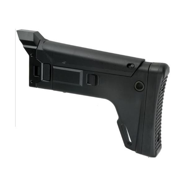 ■ストック本体：樹脂製<Br>■ストックパッド：ラバー製<Br>■QDスリングポイント：スティール製<Br>■レシーバー側基部パーツ：アルミ削り出し<Br>■ストック側基部パーツ：アルミ削り出...