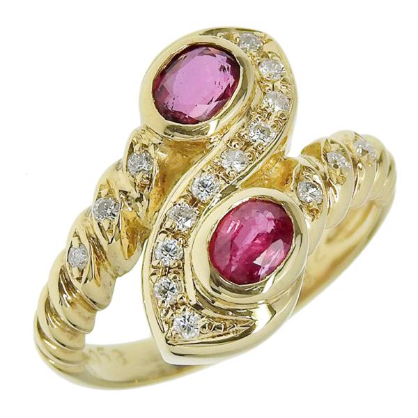 商品番号：22080030ブランド名：ノーブランド商品名：合計0.53ct 天然ルビー 合計0.12ct 天然ダイア リング型番：-サイズ：7号モチーフ:(W)14.5×(H)14.2mm 厚さ3.4mmアーム:2.2~2.4mm 厚さ0....