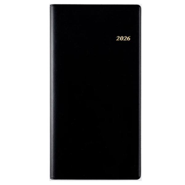 [ニューダイアリー　シリーズ]スーツのポケットにきれいに収まる長財布サイズ。ビジネスマンが使いやすい紙面構成にこだわり抜いた、ベストセラーシリーズです。●商品特長迷ったらこれ！ シンプルでベーシックなベストセラー。月間ページはブロック式です...