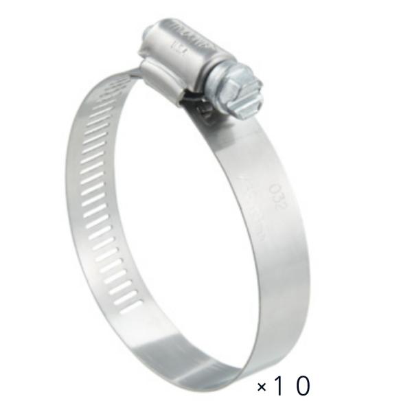 メーカー：沢久工業株式適用範囲（mm）：40〜63板幅：12.7バンド：ステンレススチールハウジング：ステンレススチールボルト：スチール個数：10耐食性、耐久性に優れ各業界で実績があり、品質、価格、安定供給において高評のクランプ。サイズも豊...