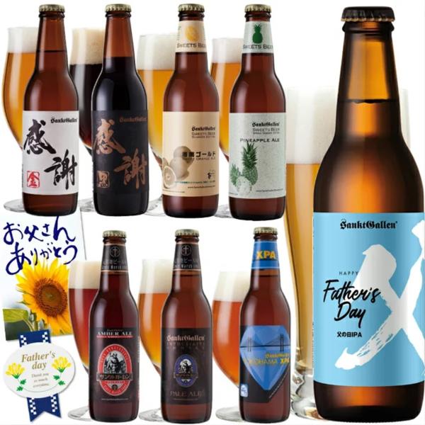父の日限定ビール、感謝ビール、夏限定のフルーツビールなど8種のクラフトビールの詰合わせ。330ｍl、賞味期限 90日(要冷蔵)ありがとうが伝わり、飲み比べも楽しんで頂けます。父の日シール・カード付でお届けします。●父の日IPA　アルコール7...