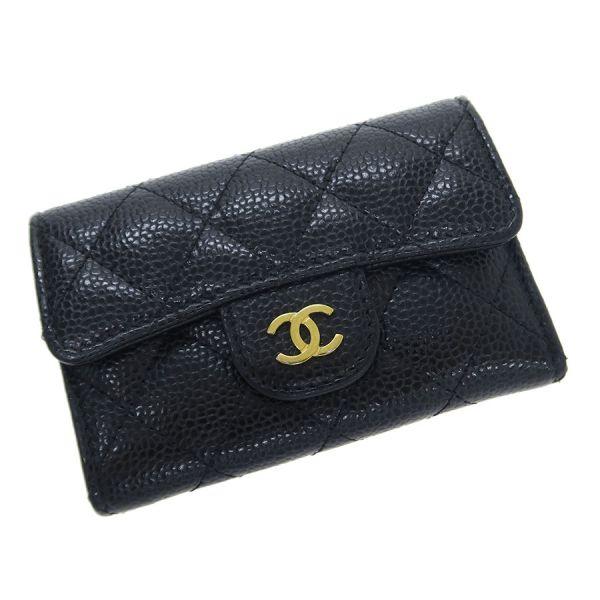 マトラッセ キャビア カードケース 　程度:A　サイズ:W:11×H:7.5×D:2.5　色:黒　 :FeLiS