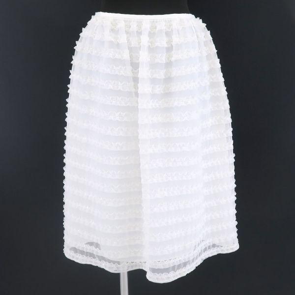 スカート 　程度:A　サイズ:38　色:白　 :MnCNi