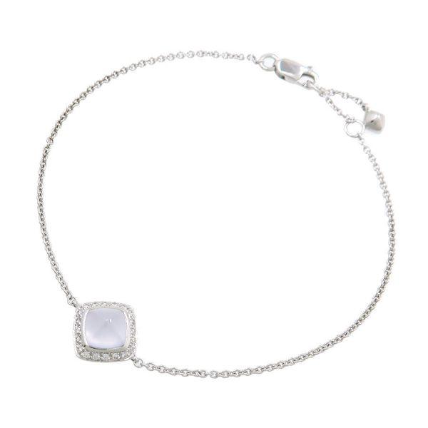 パンドゥスークルブレスレット/カルセドニー 　程度:A　サイズ:16or17cm　　 :MnNeZn