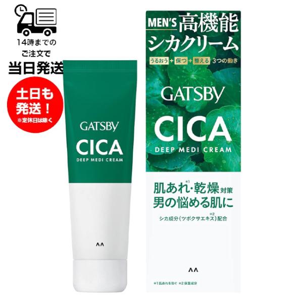 プラスワンのスペシャルケア!シカ成分*1配合肌あれ*2を集中対策するメンズスキンクリーム・普段のスキンケアに加え、肌トラブル*3が気になるときに・肌あれ対策*2だけでなく、テカリ*4の原因にもなるキメの乱れを整える・のび、なじみが良く、ベタ...