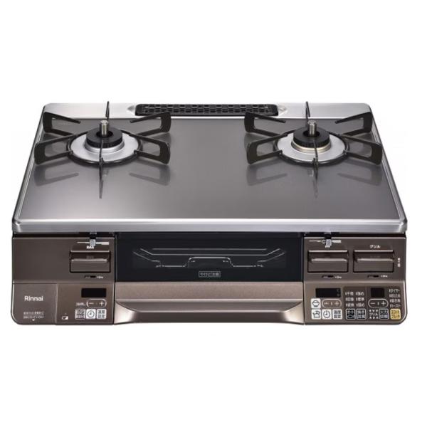 ●ココットプレート付属● トッププレート：ガラス　クリアグレージュII●  前面パネル：ダークブラウン●  設置タイプ：据え置き●  コンロ口数：2●  トッププレート材質：ガラス●  グリル種類：水無し両面焼き● 標準幅：59 cm● 幅...