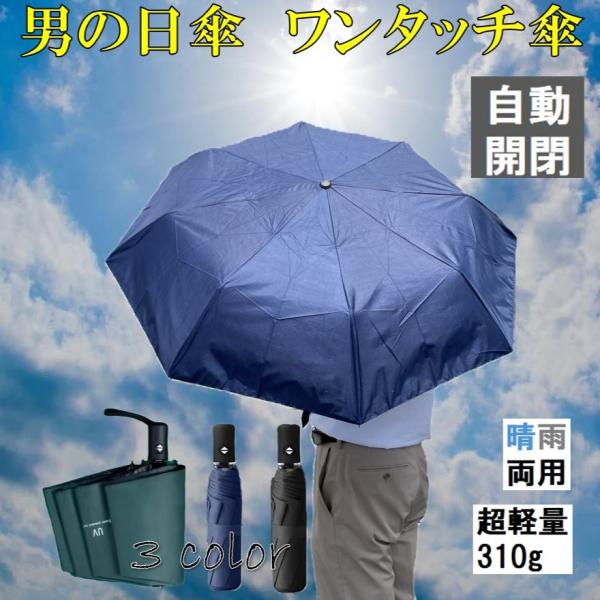 強い日差しをブラックコートで遮光し熱中症予防・日焼け防止に強い雨も撥水加工で大丈夫強い風に対抗する8本の高強度小骨を採用し丈夫で長持ち。自動開閉ワンタッチだから楽々展開持ち運びに楽な超軽量310g