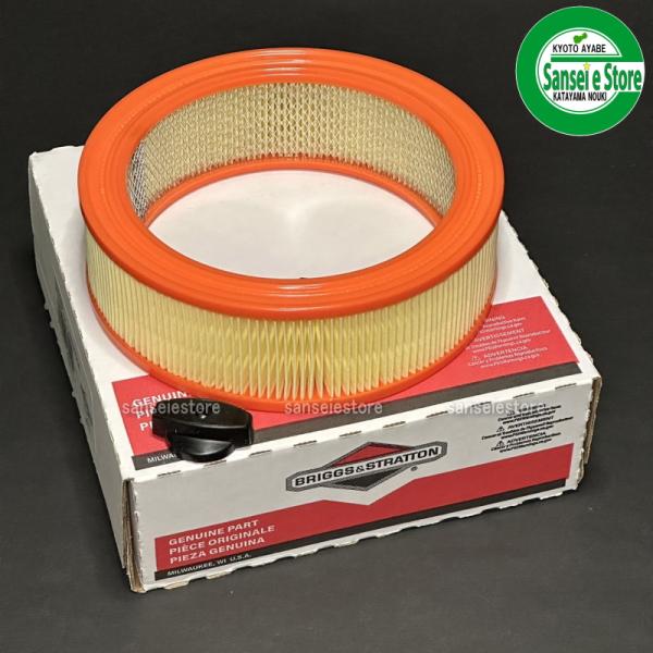 丸型のエレメントです■サイズ外径：180ｍｍ内径：140ｍｍ高さ：56ｍｍ※実測のため多少の誤差はご了承ください【主な適合エンジン型式】ブリグス 356777等【主な機械型式】オーレックRM950 RM951 RM951A RM953 RM...