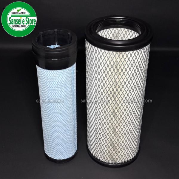 ヤンマートラクター[AF]タイプのエアクリーナーエレメント(エアーフィルター)です。■セット内容JA-504Aｘ1個JA-504Bｘ1個合計2個セット■本体サイズ[JA-504A]高さ：308mm外径：126mm内径：0/84mm(ウレタン...