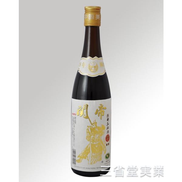 送料無料（本州限定）・代引不可 関帝陳年15年花彫酒 白ラベル 17度　600ml×12本