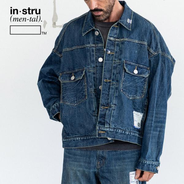 ■アイテム説明HARD WASHED SELVAGE DENIM JACKET / ハードウォッシュセルビッチデニムジャケット / I16BL081加工を掛けたセルビッチデニムを使用したジャケット。ワイドシルエット。両胸ポケット。腹部にポケ...