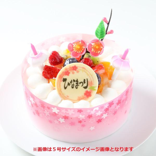 フルーツひなまつりケーキは旬のフルーツを使用した色とりどりのフルーツをデコレーションしています。見た目も華やかなフルーツケーキなのでひなまつりケーキとして人気です色とりどりのフルーツをデコレーションしましたイチゴ、ラズベリー、ブルーべリー、...