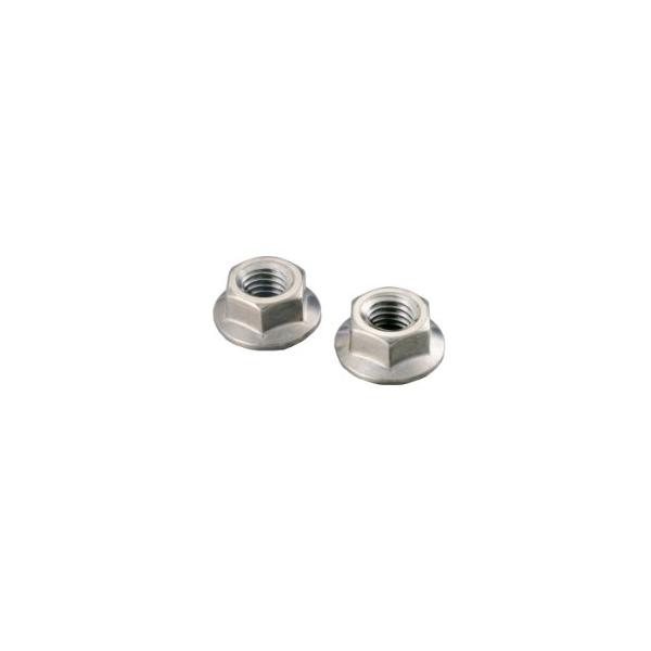ロック無・ 8mm×P1.25 0900-001-02002・・Size:8mm×P1.25Style:ロック無・汎用・タイプ:フランジ付ナット(セレート無)・M8用/P1.25・2個入・材質:ステンレス